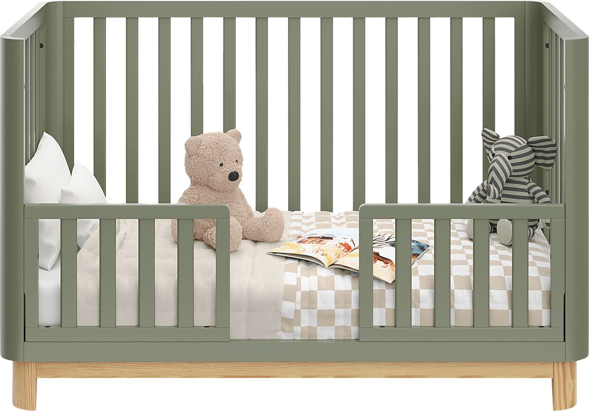 Mytha Natural,Olive Colors,Light Wood Crib | Rooms to Go