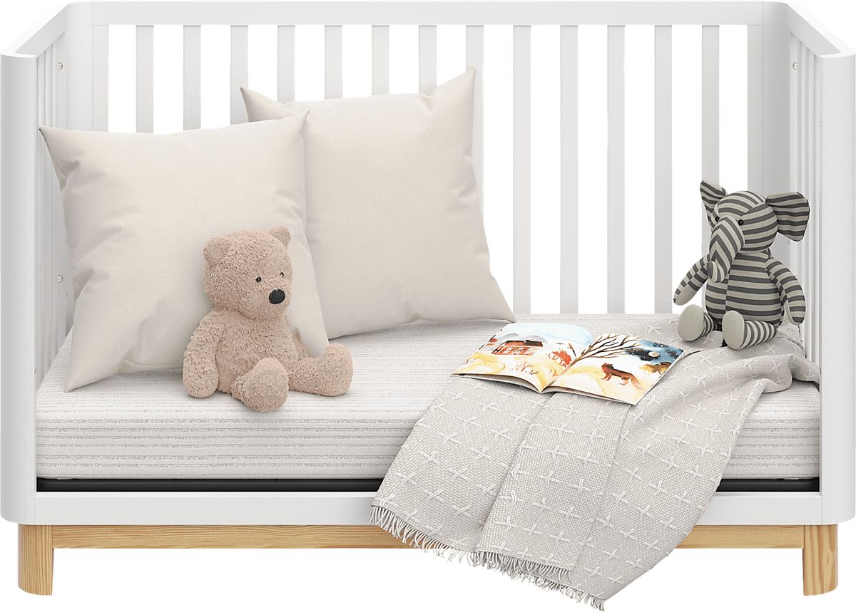 Mytha Natural,White Colors,Light Wood,White Crib | Rooms to Go