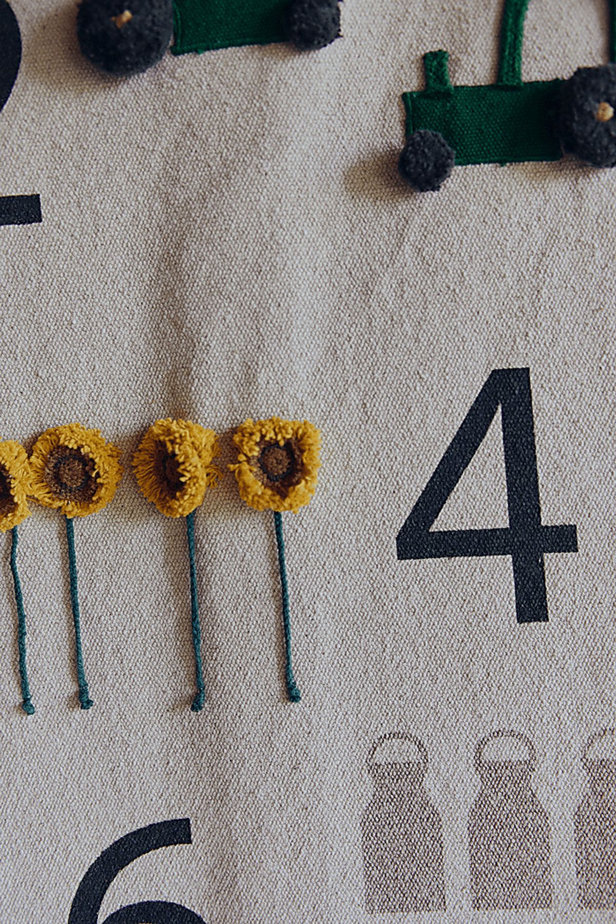 Farm Numbers Natural Beige,White Rug | Rooms to Go