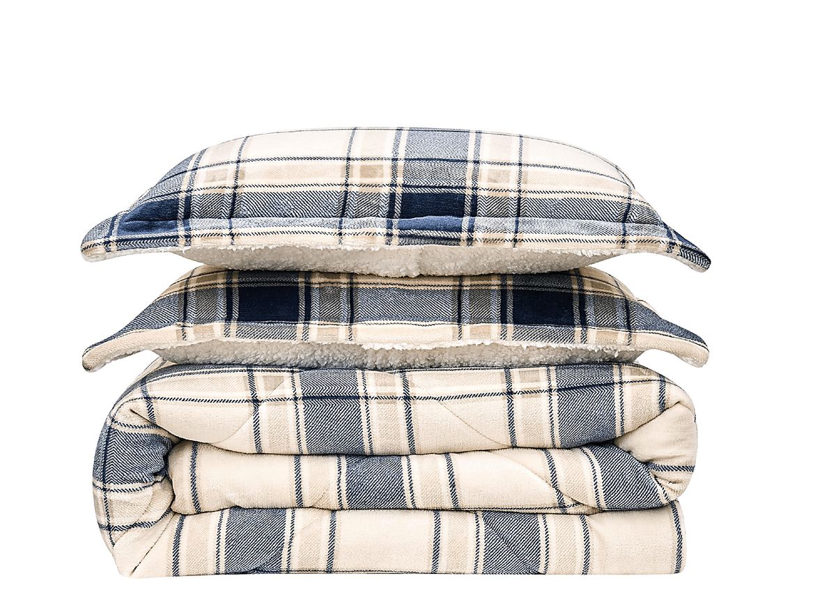 New Forest Blue Full/Queen Comforter Set | Rooms to Go