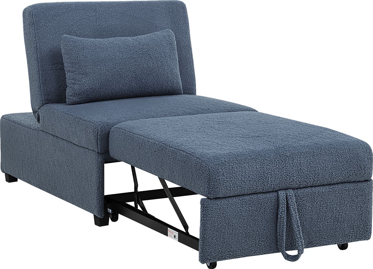 Nimble 2.0 Blue Boucle Sleeper Chair | Rooms to Go