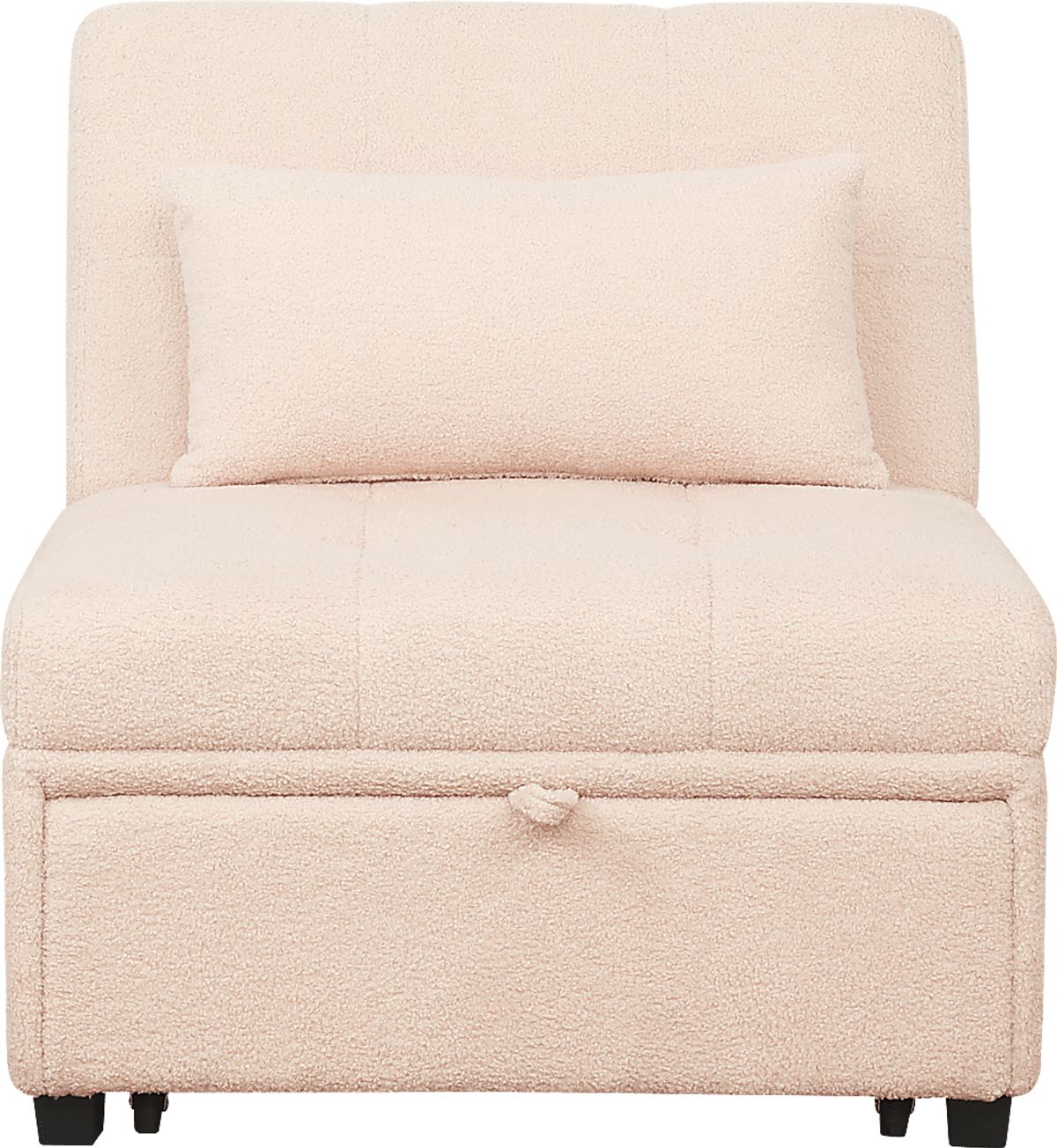 Nimble Blush Beige Polyester Fabric Sleeper Chair | Rooms to Go