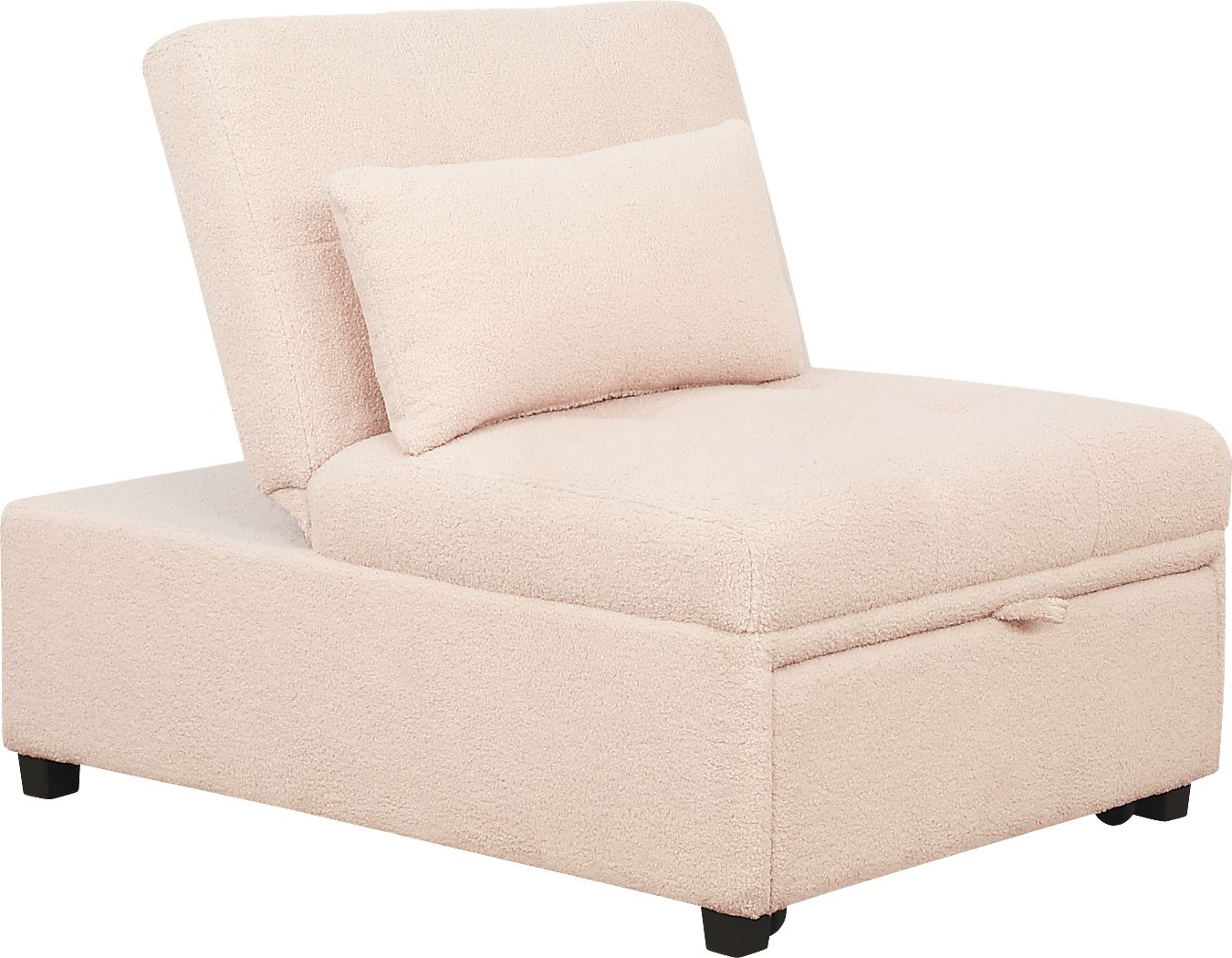 Nimble Blush Beige Polyester Fabric Sleeper Chair | Rooms to Go