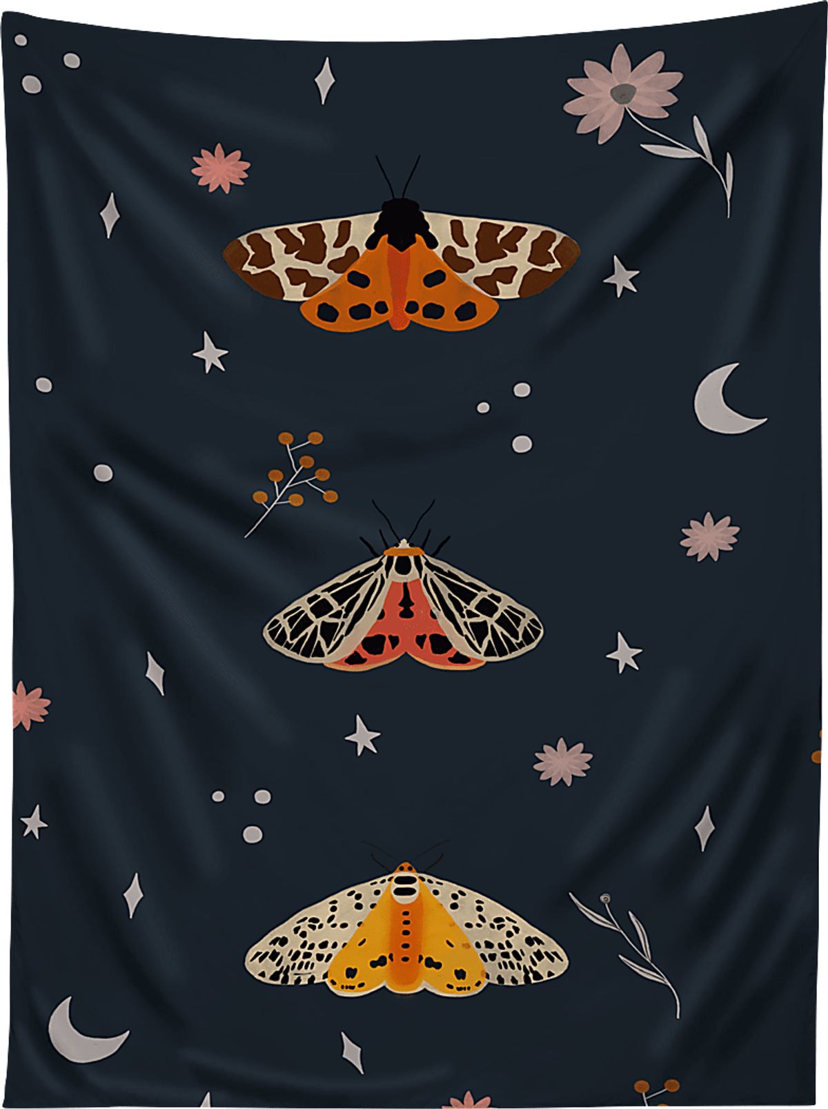 Nocturnal Moths Blue Artwork | Rooms to Go