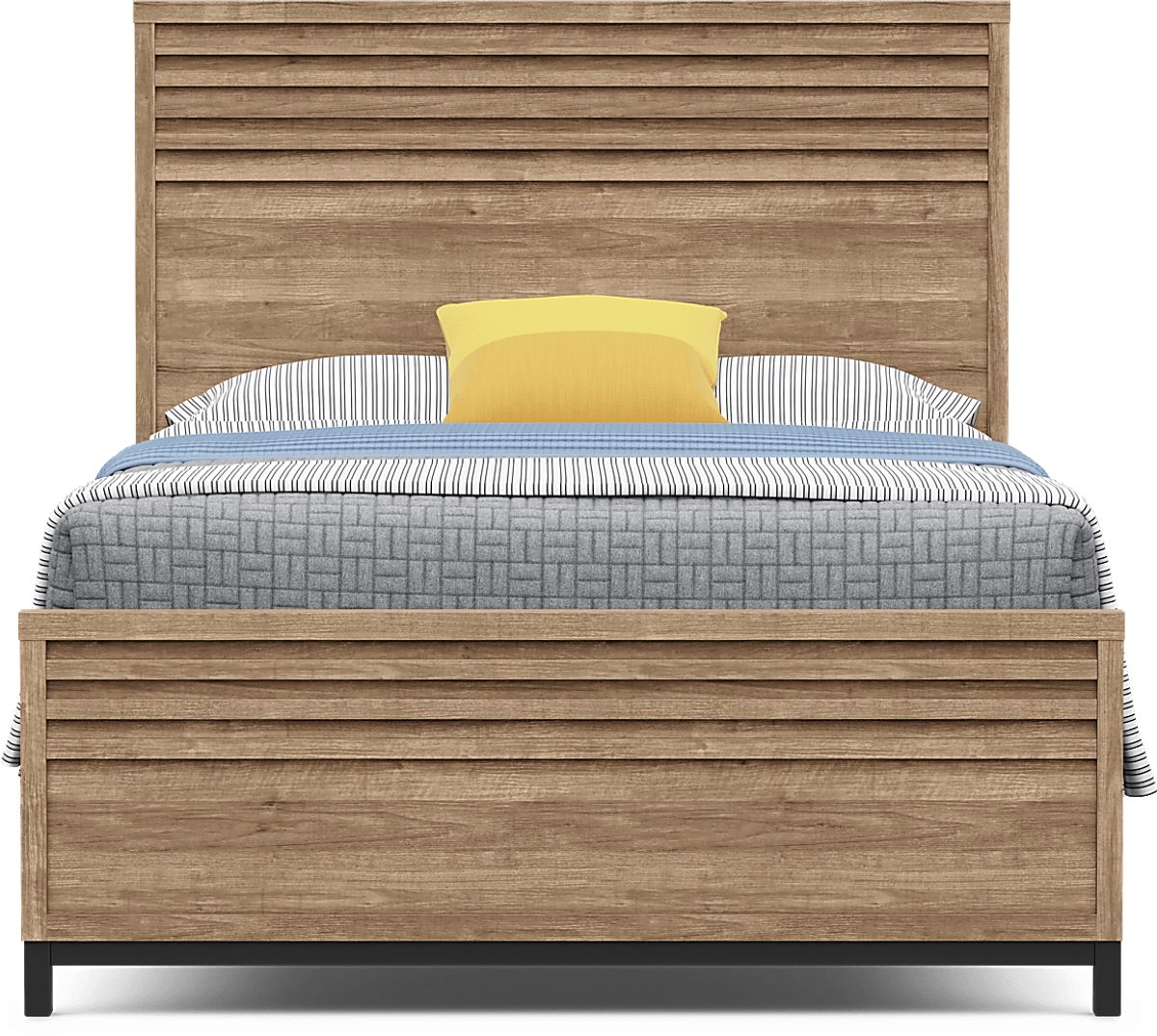 Northridge Drive 5 Pc Caramel Light Wood Full Bedroom Set With Chest ...