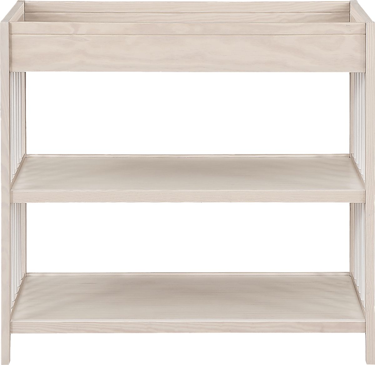Olvio Natural,Washed White Light Wood Changing Table | Rooms to Go