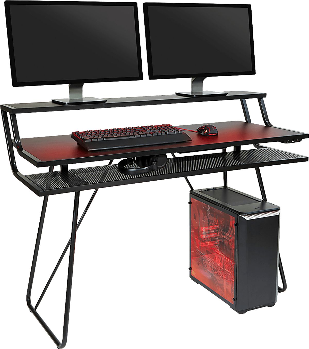 Padme Black Black,Colors Gaming Desk | Rooms to Go