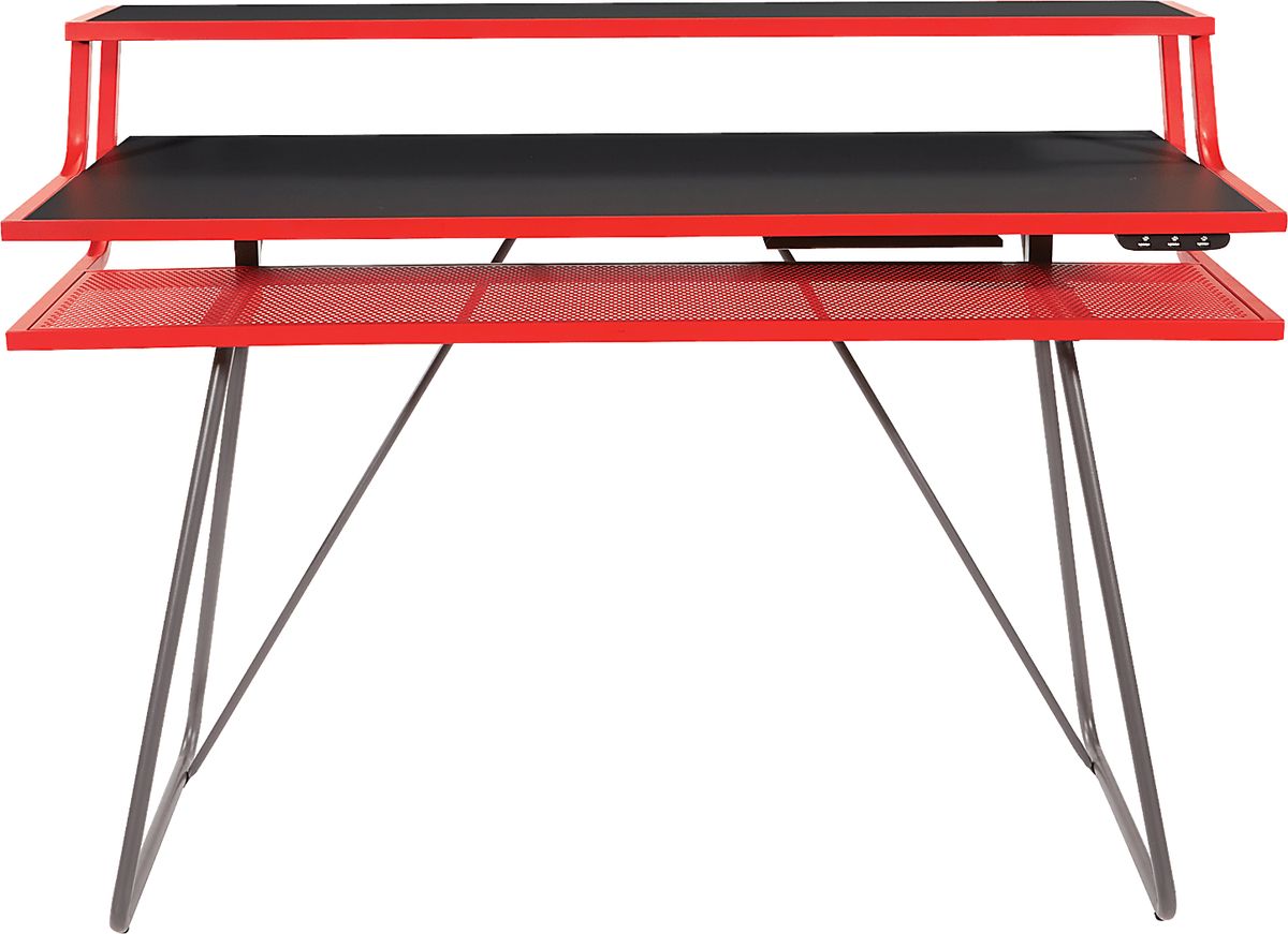 Padme Red Colors Gaming Desk | Rooms to Go
