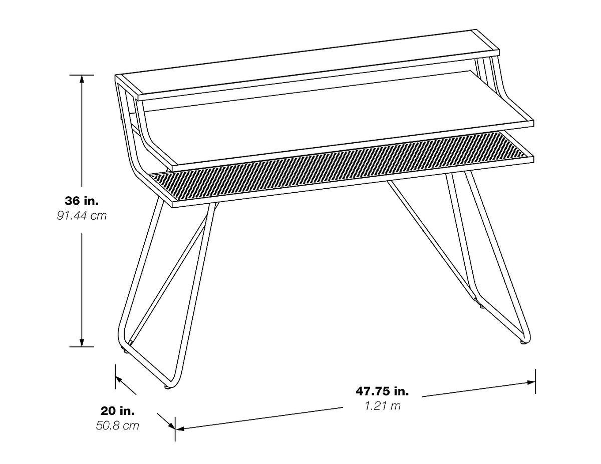 Padme Red Colors Gaming Desk | Rooms to Go