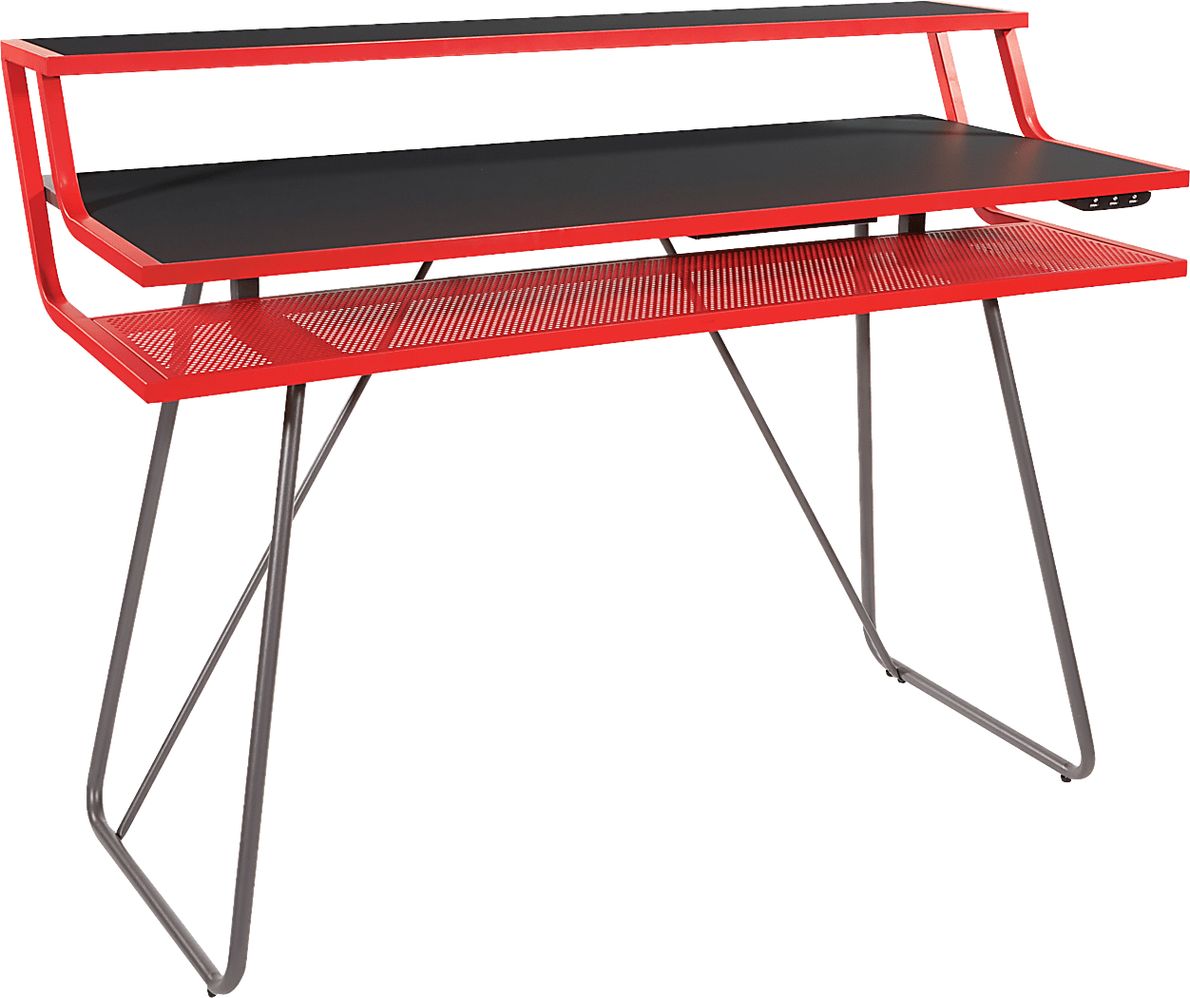 Padme Red Colors Gaming Desk - Rooms To Go