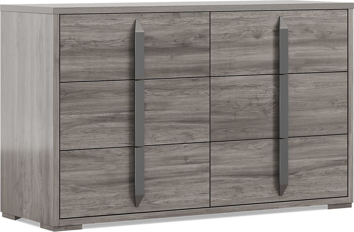 Park Peak 5 Pc Gray Full Bedroom Set With Dresser, Full Panel Bed ...