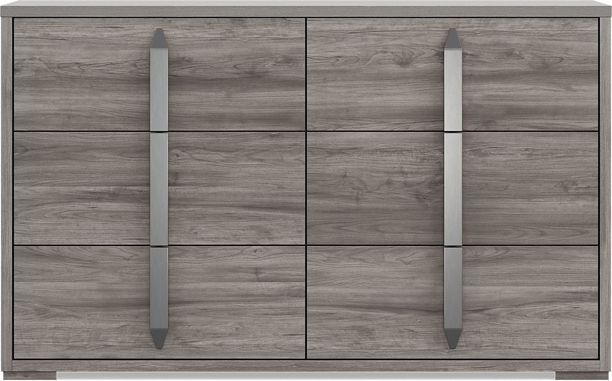 Park Peak 5 Pc Gray Full Bedroom Set With Dresser, Full Panel Bed ...