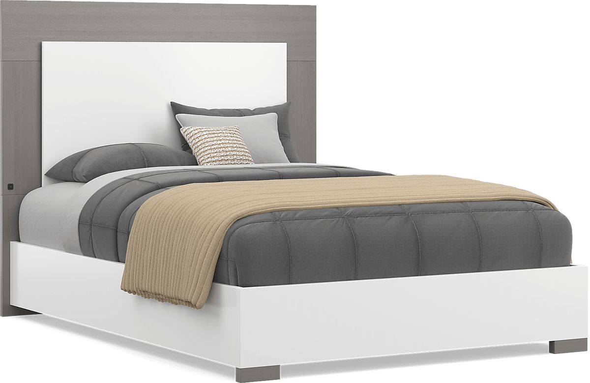 Park Peak 3 Pc White Colors,White Full Panel Bed | Rooms to Go