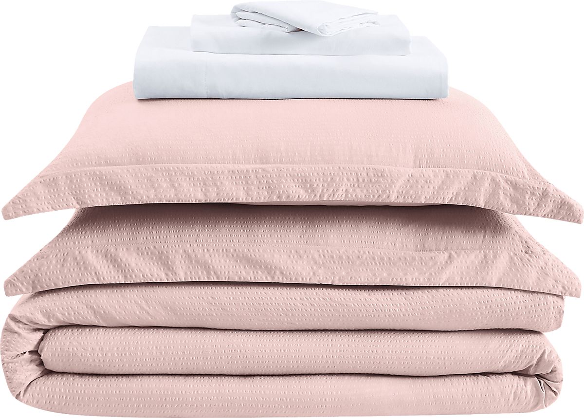 Pasty Fields Blush Beige Twin Comforter Set | Rooms to Go