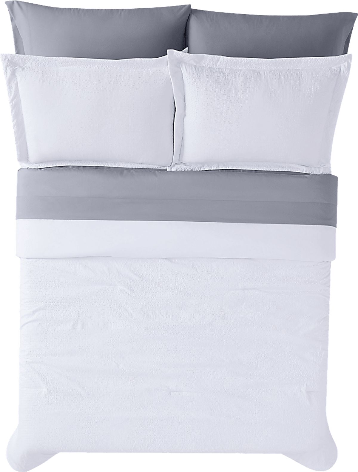 Pasty Fields White Full Comforter Set | Rooms to Go