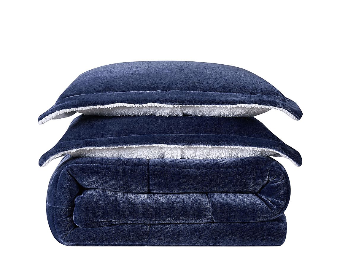 Pebblecreek Indigo Blue Twin Comforter Set | Rooms to Go