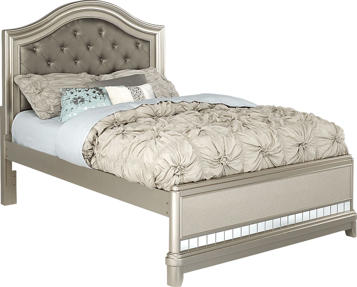 Rooms To Go Kids Petit Paris Silver Gray 3 Pc Twin Panel Bed - Rooms To Go