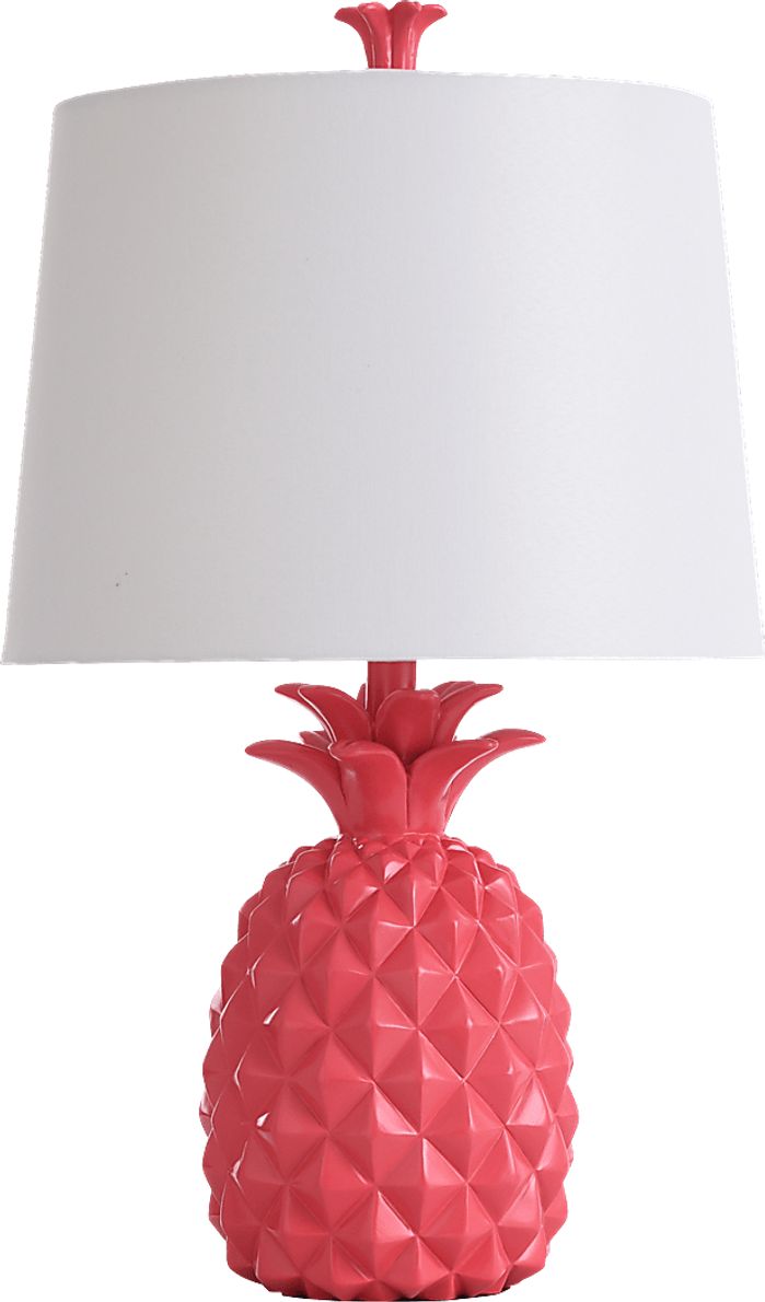 Pineapple Party Pink Lamp - Rooms To Go