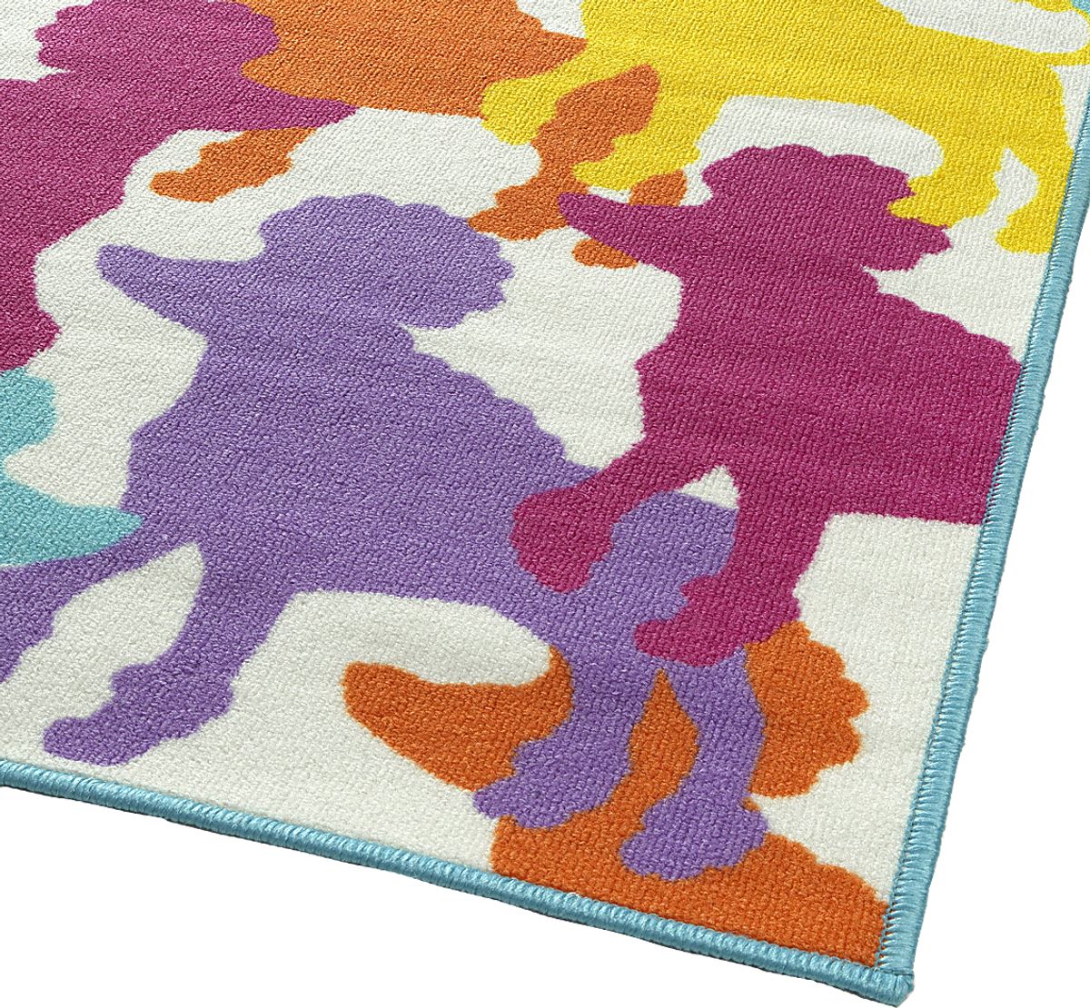 Poodle Pop Blue,Multi,Pink,White Rugs | Rooms to Go