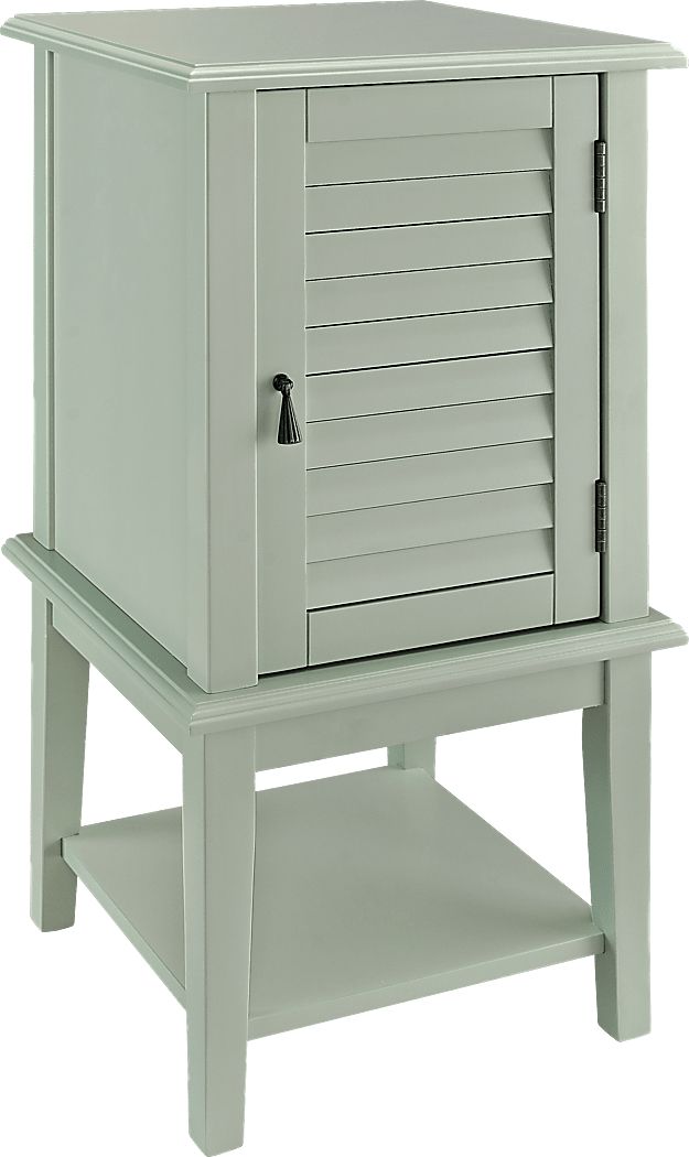 Raiden Blue Shutter Door Table - Rooms To Go