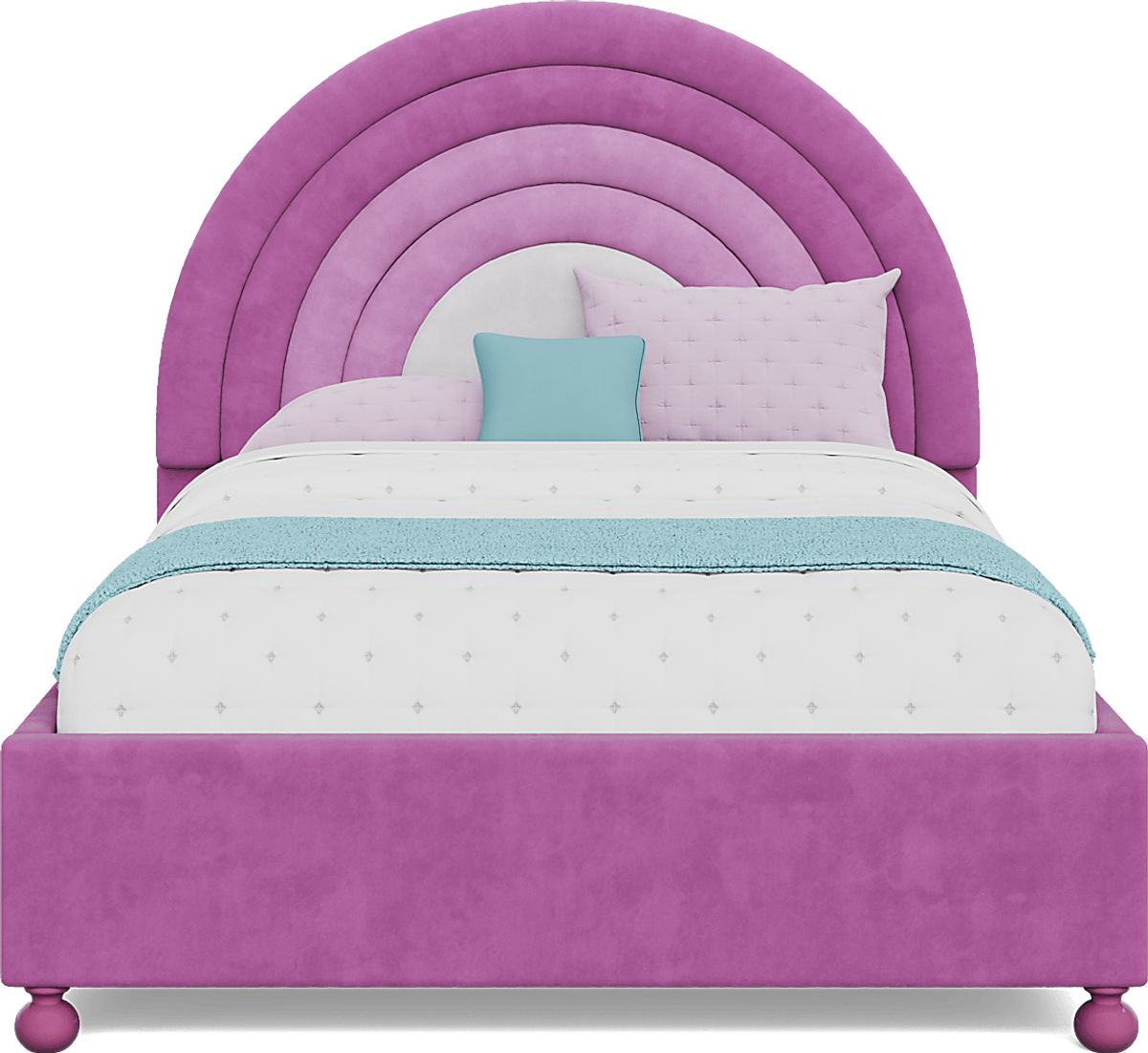 Rainbow Joy 3 Pc Pink Colors Polyester Fabric Full Bed | Rooms to Go