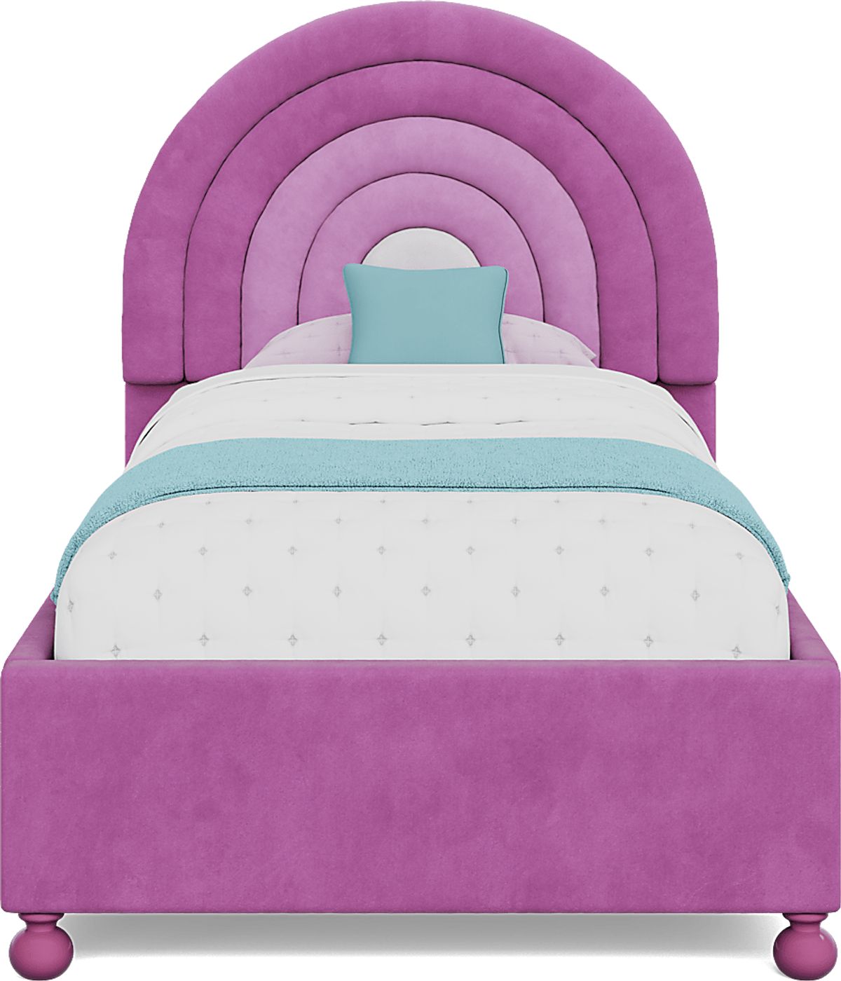 Rainbow Joy 3 Pc Pink Polyester Fabric Twin Bed | Rooms to Go