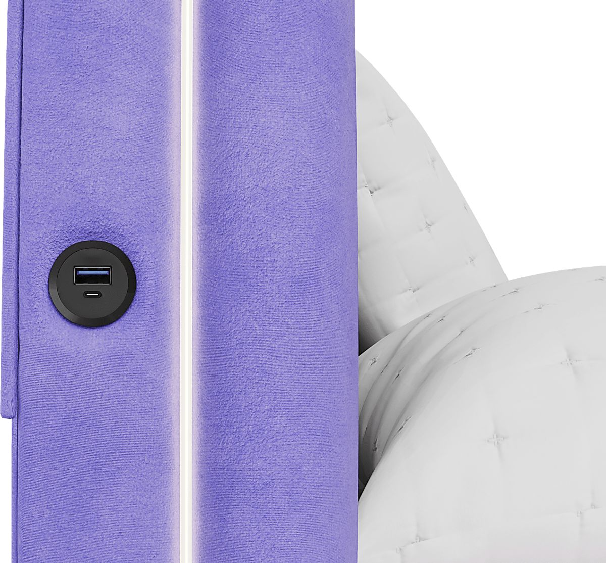 Rainbow Joy 3 Pc Purple Colors Red Polyester Fabric Full Bed | Rooms to Go