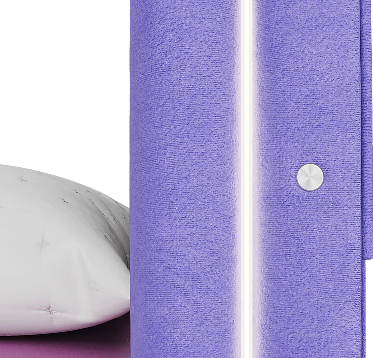 Rainbow Joy 3 Pc Purple Colors Red Polyester Fabric Twin Bed | Rooms to Go