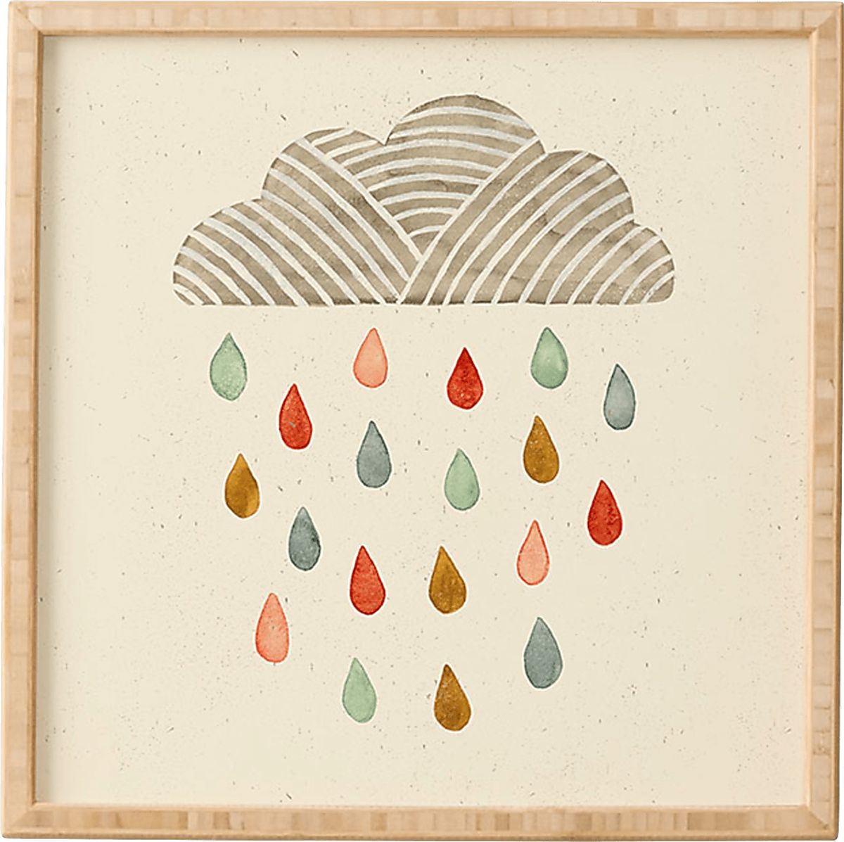 Rainbow Rain Gray Artwork | Rooms to Go