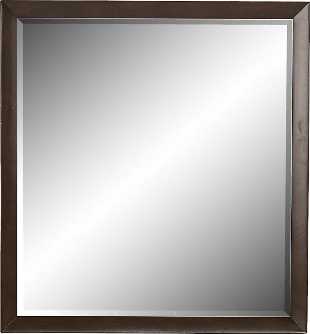 Zaine Brown Cherry Dark Wood Mirror | Rooms to Go