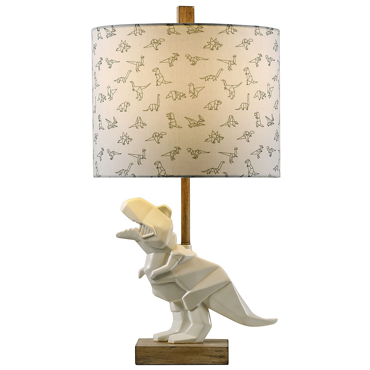 Roaring T-Rex White Lamp | Rooms to Go