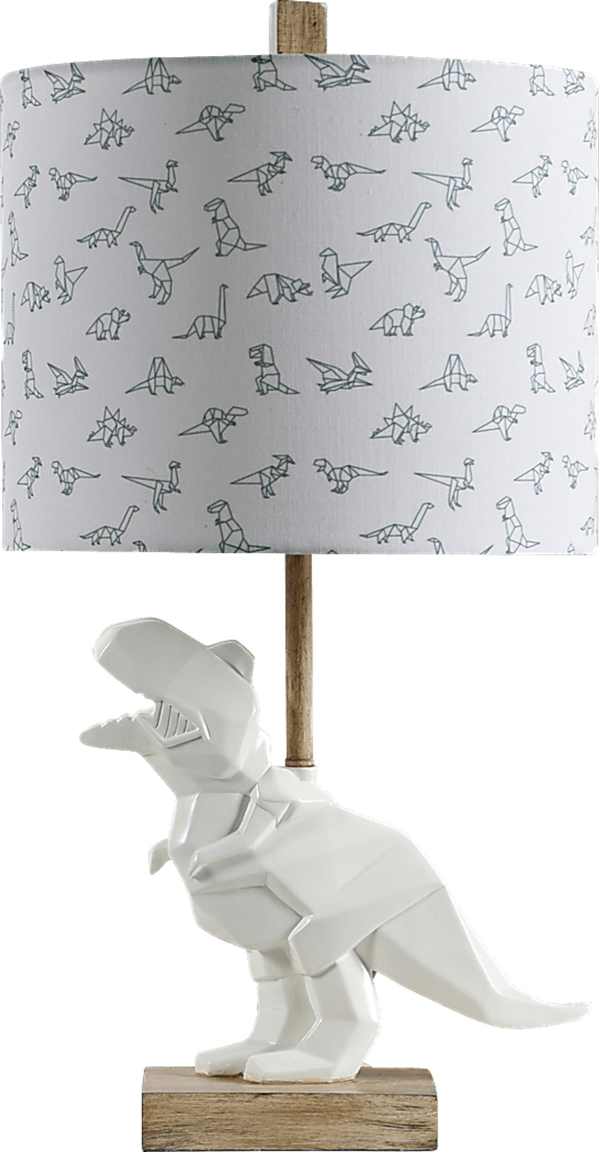 Roaring T-Rex White Lamp | Rooms to Go