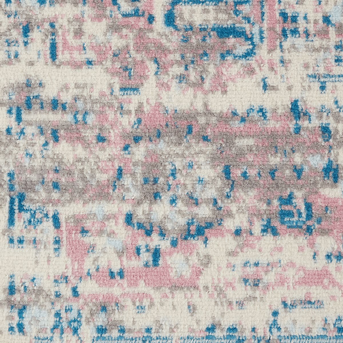 Royal Princess Decor Pink Colors Polypropylene Fabric Rug | Rooms to Go
