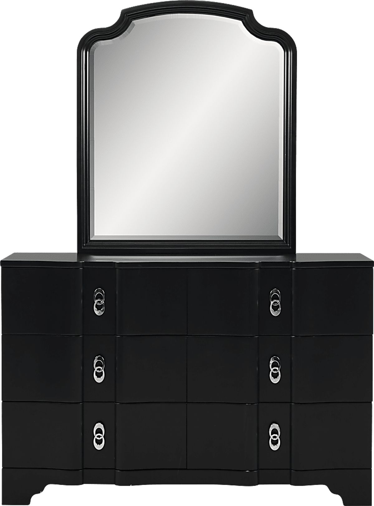 Rylee Black Black,Colors Dresser & Mirror Set - Rooms To Go