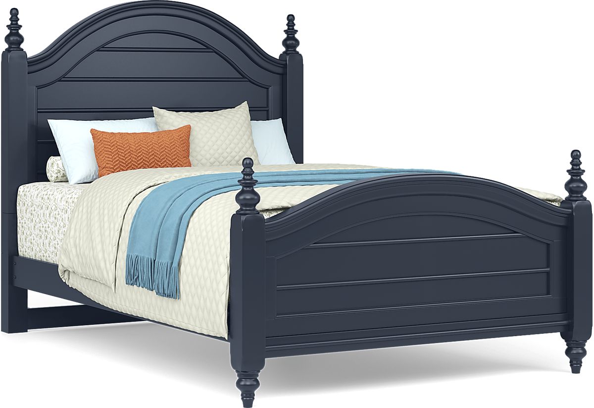 San Simeon 5 Pc Blue Colors Full Bedroom Set With Full Bed, Dresser ...