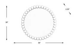 San Simeon White Colors,White Round Mirror | Rooms to Go