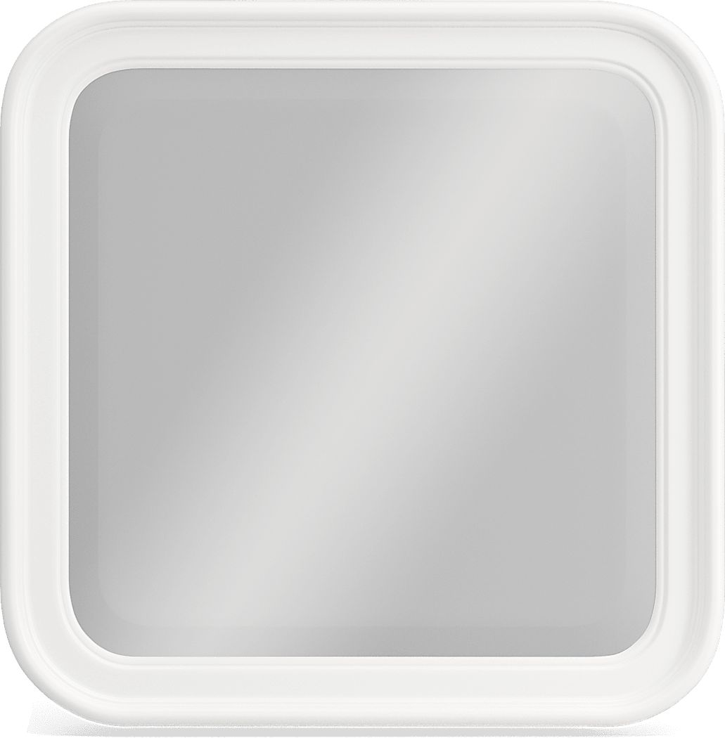 San Simeon White Colors,White Square Mirror | Rooms to Go