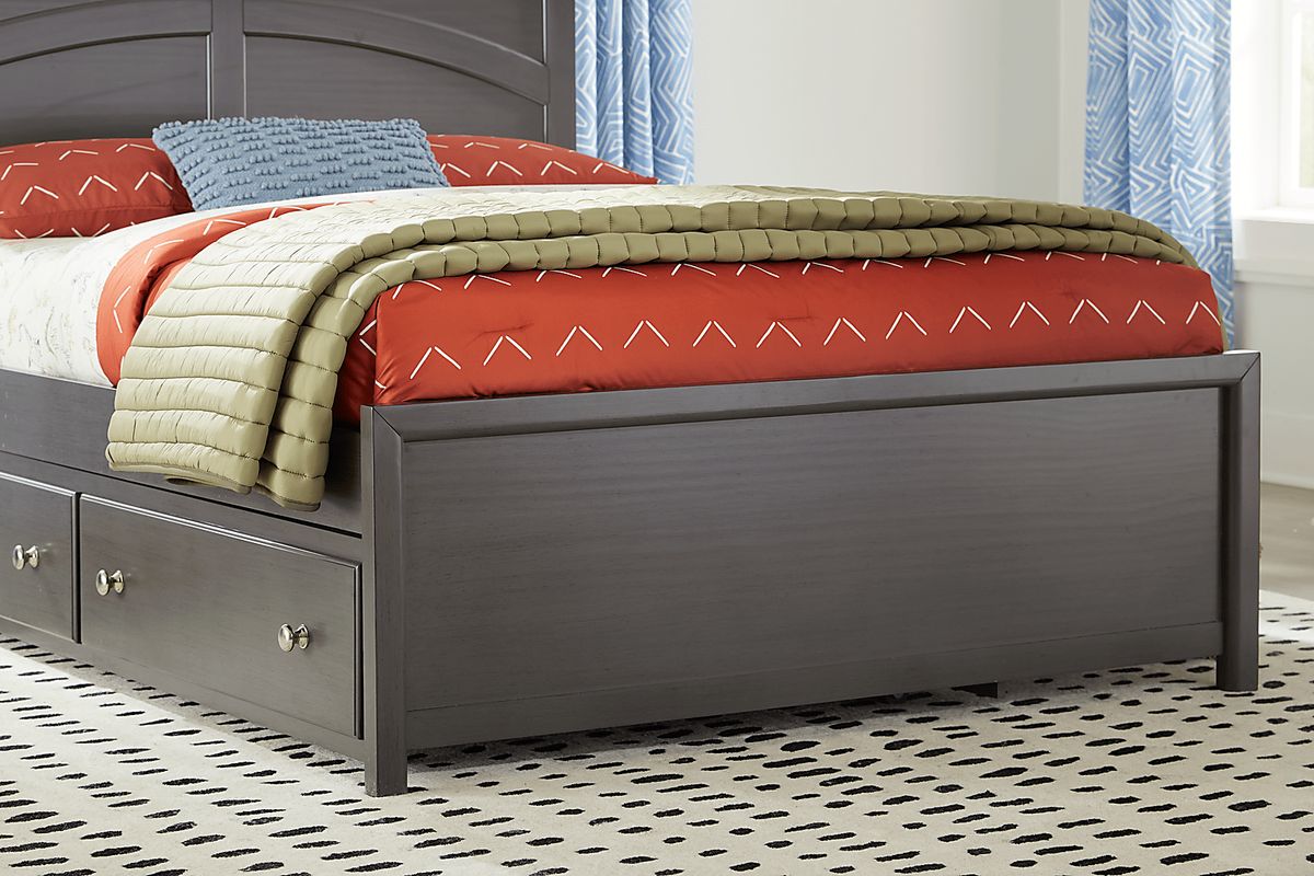 Santa Cruz Gray 3 Pc Full Panel Bed | Rooms to Go