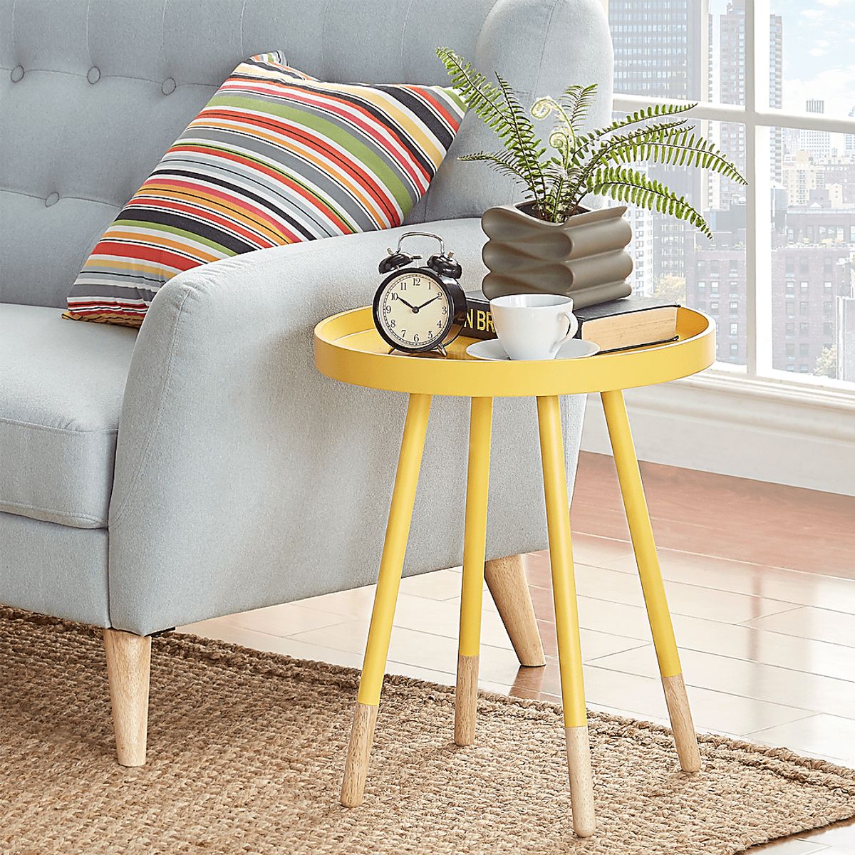 Sibley Lane Yellow Colors Accent Table | Rooms to Go