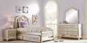 Sofia Vergara Petit Paris 5 Pc Silver Gray Full Bedroom Set With ...
