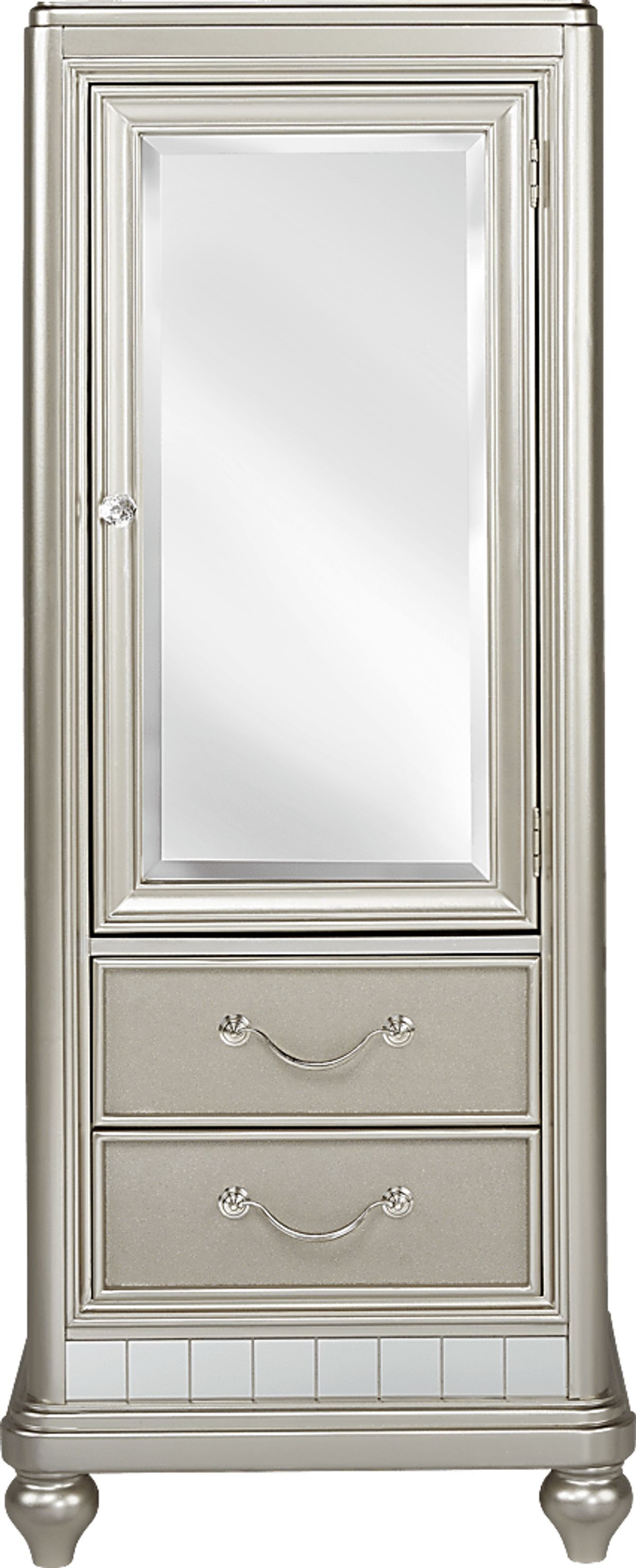 Sofia Vergara Petit Paris Silver Gray Armoire | Rooms to Go