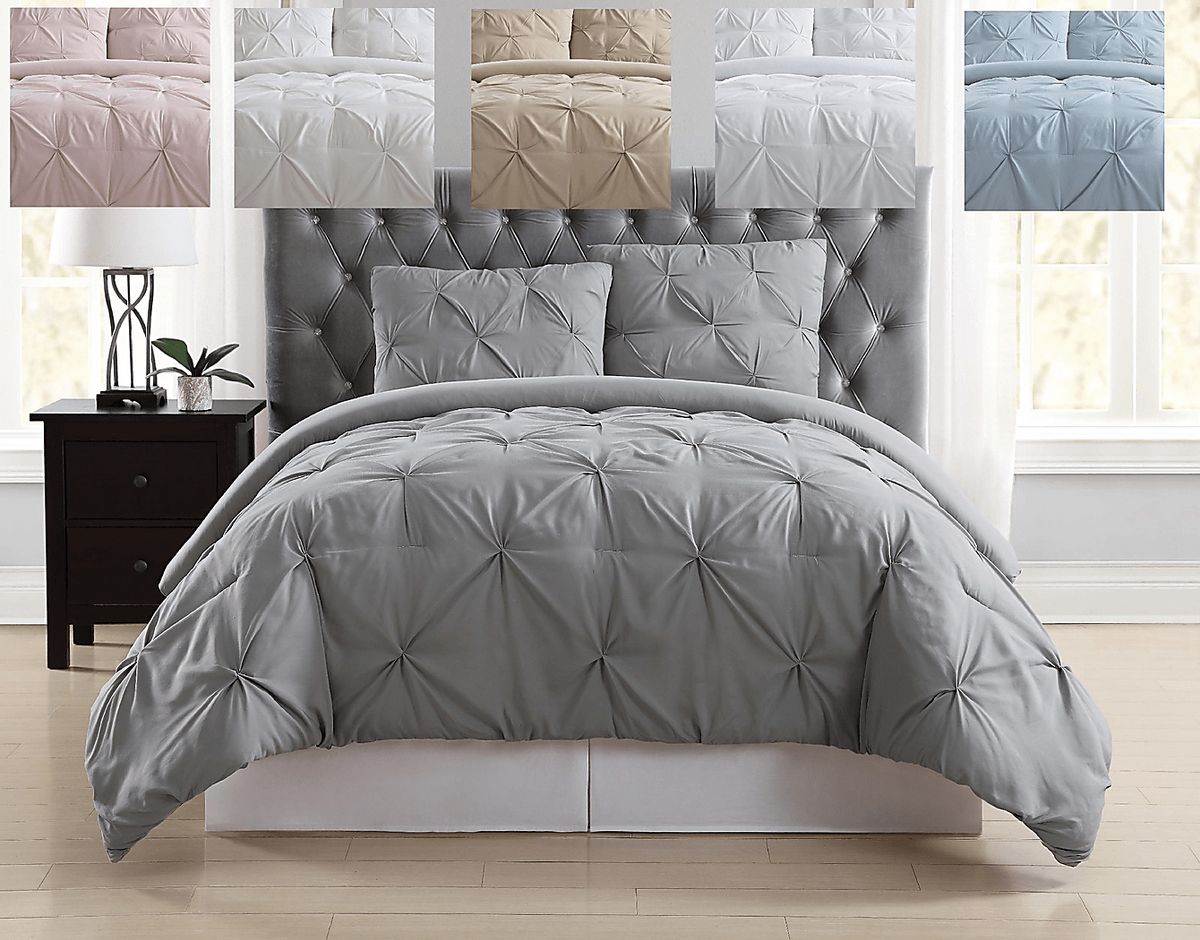 Soft Waves Gray Full/Queen Comforter Set | Rooms to Go