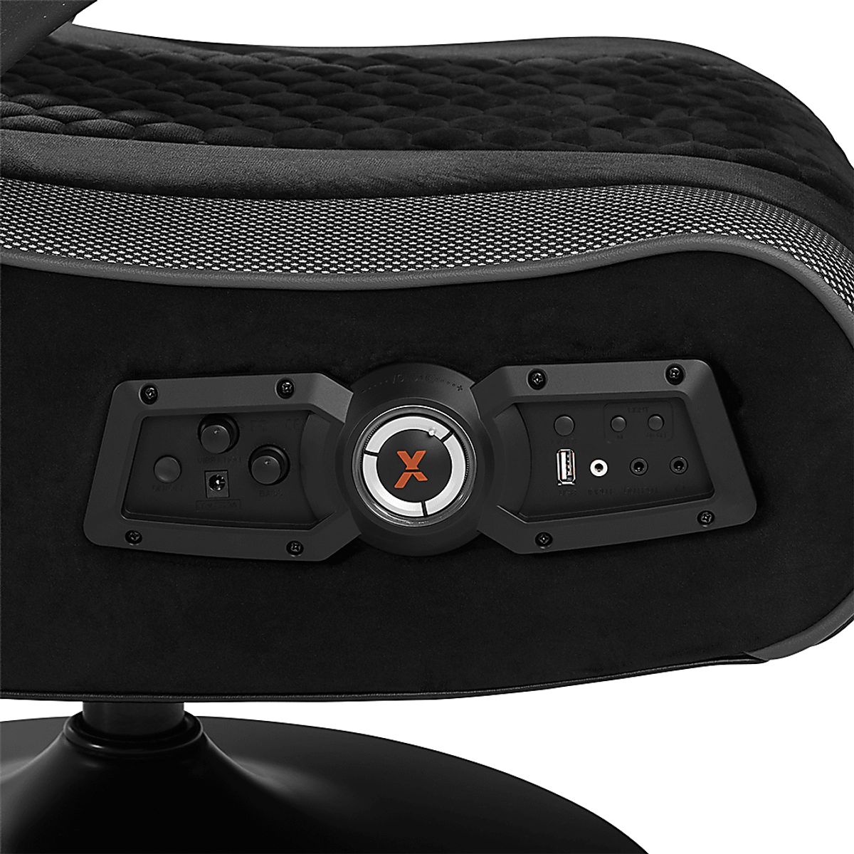 Sound Trek Black Faux Leather Fabric Video Chair | Rooms to Go