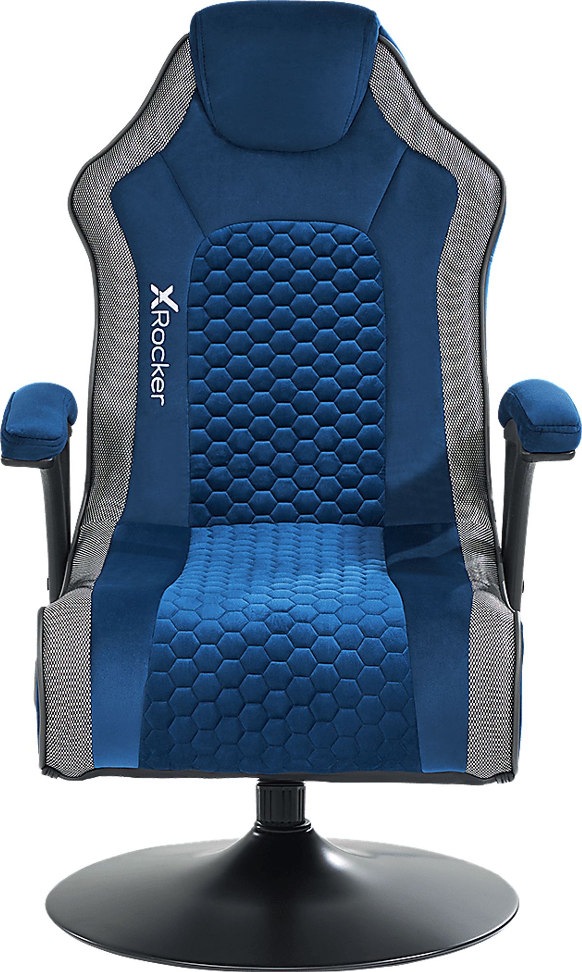 Sound Trek Blue Faux Leather Fabric Video Chair | Rooms to Go