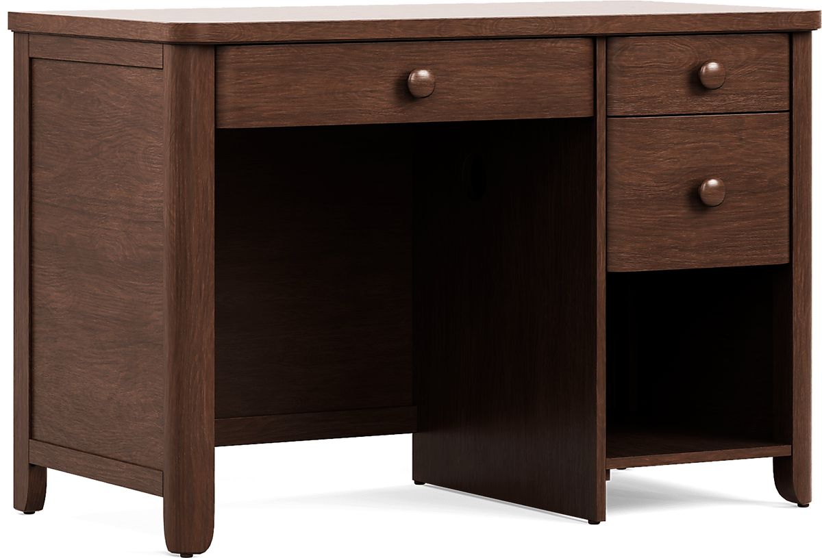 Regen South Bend Brown Cherry Dark Wood Desk | Rooms to Go