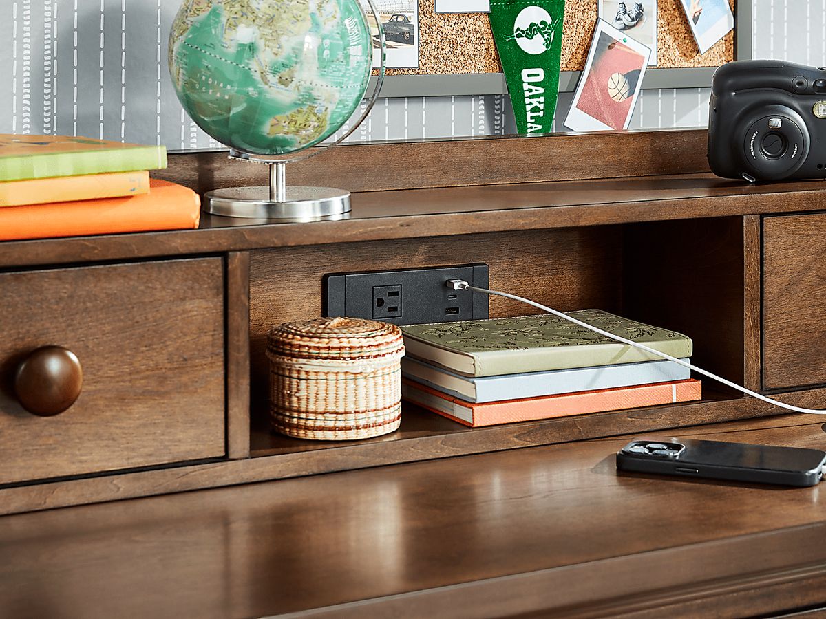 Regen South Bend 5 Pc Brown Cherry Dark Wood Full Bedroom Set With ...