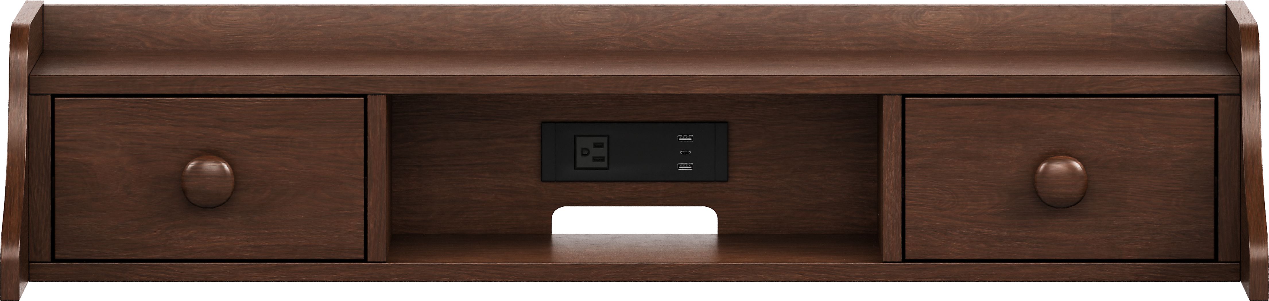 Regen South Bend 5 Pc Brown Cherry Dark Wood Full Bedroom Set With ...