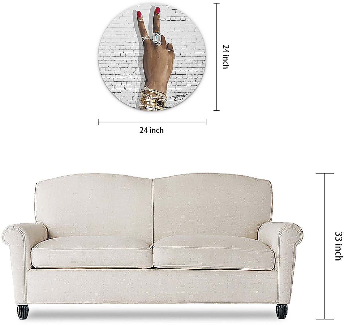 Sparkling Peace Gray Artwork | Rooms to Go