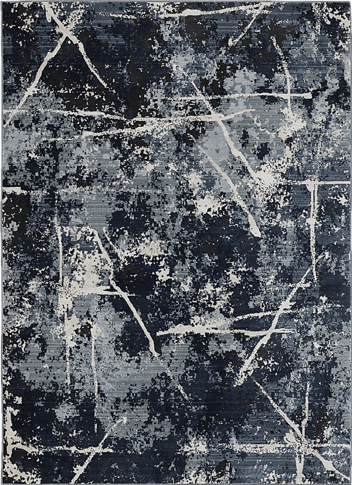 Splash Paint Blue Rug | Rooms to Go