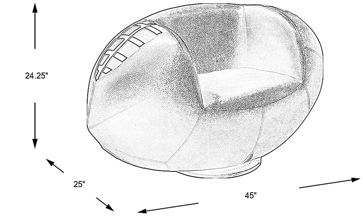 Sports Zone Brown Dark Wood Chair | Rooms to Go